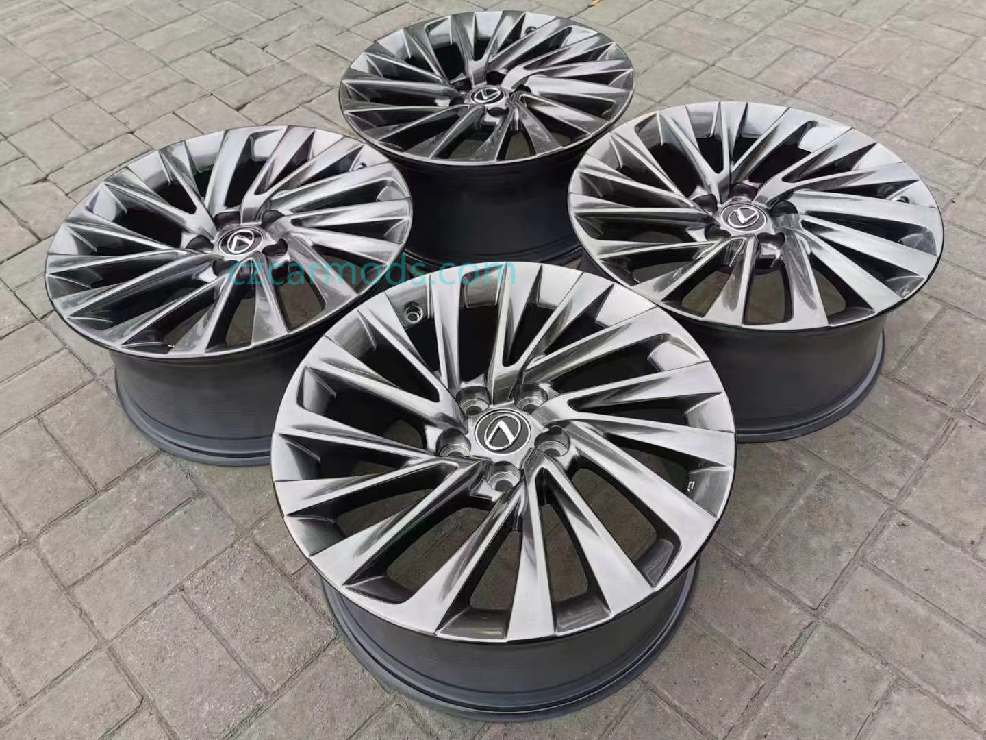 4 pieces 17 18 19" Lexus Forged Alloy Wheel Rim install kit for 2018-2 ...